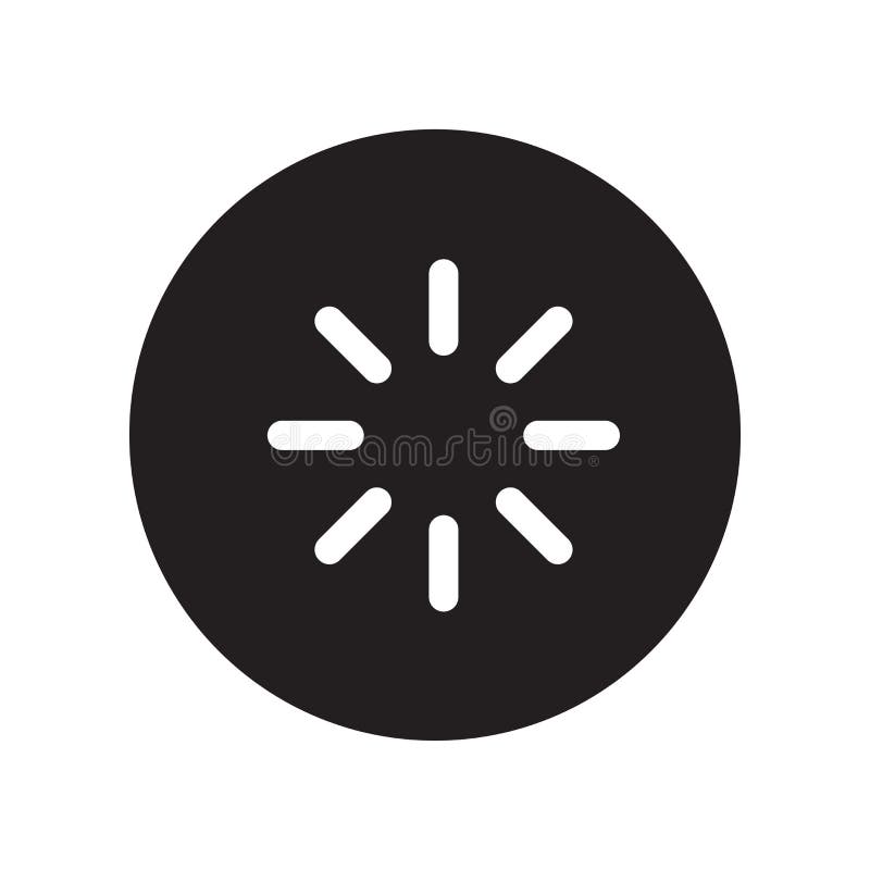 Loading Icon Vector Sign and Symbol Isolated on White Background Stock ...