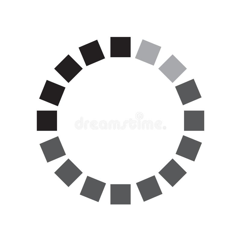 Loading Icon Vector Sign and Symbol Isolated on White Background Stock ...