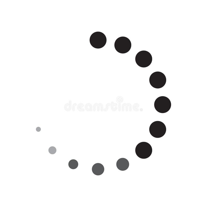 Loading Icon Vector Sign and Symbol Isolated on White Background Stock ...