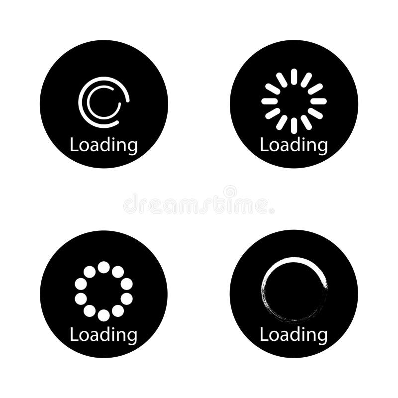 Loading icon vector stock vector. Illustration of process - 289538668