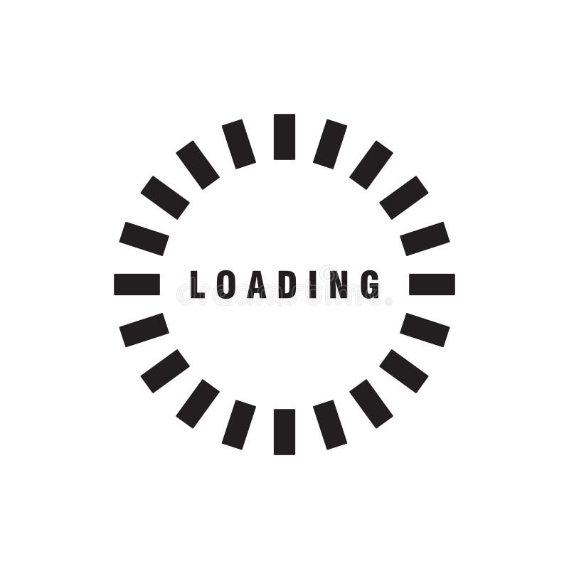 Loading icon vector stock vector. Illustration of digital - 304559410