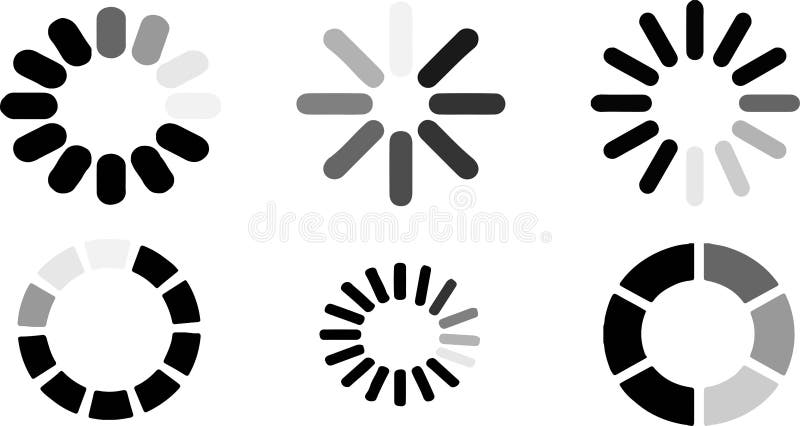 Loading Icon Vector Isolated on White Background, Logo Concept O Stock ...