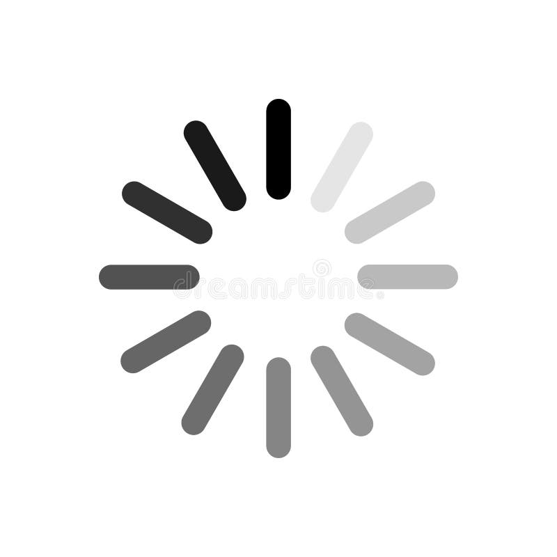 Loading Icon on White Background. Vector Illustration Stock ...