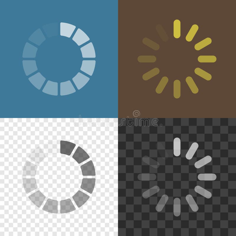 Collection Of Preloading Icons Stock Vector - Illustration of ...