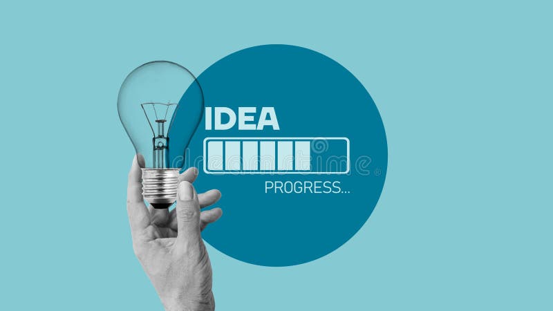 Loading Idea Business Concept and Progress. Idea Loading Concept with ...