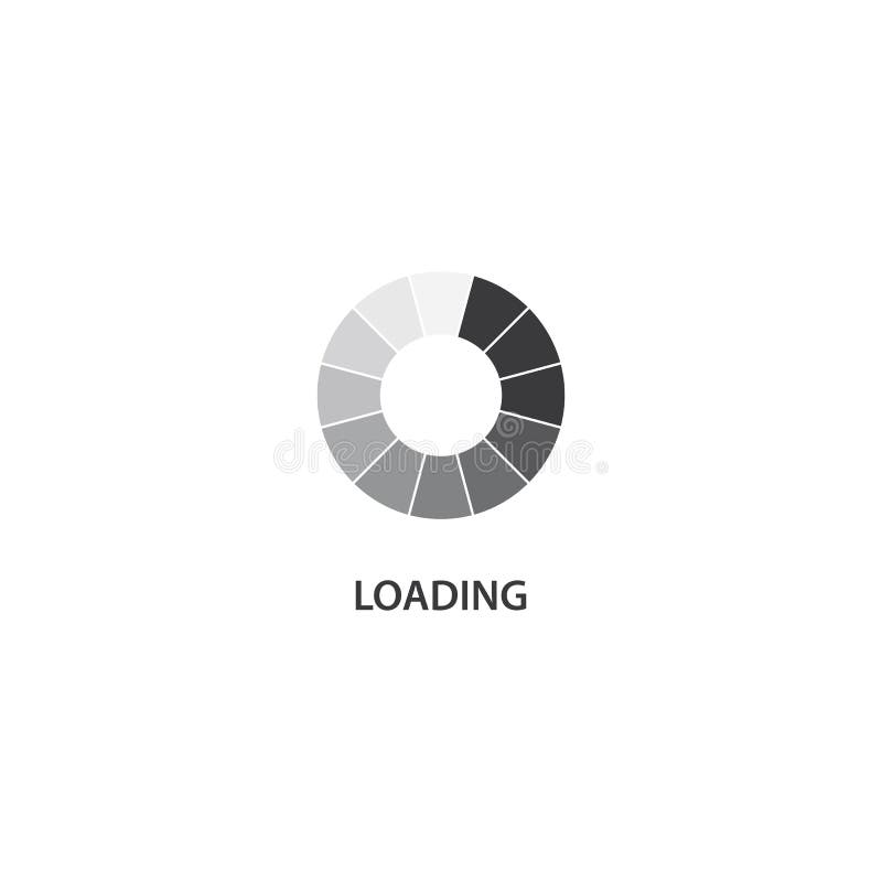 Loading indicator icon stock illustration. Illustration of icon - 165002832