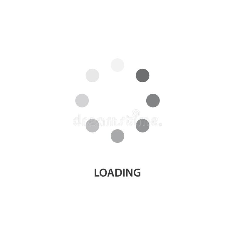 Loading indicator icon stock illustration. Illustration of icon - 165002832