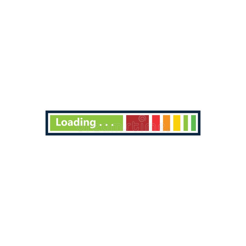 Loading Indicator Icon Vector Flat Design Progress Upload Interface ...