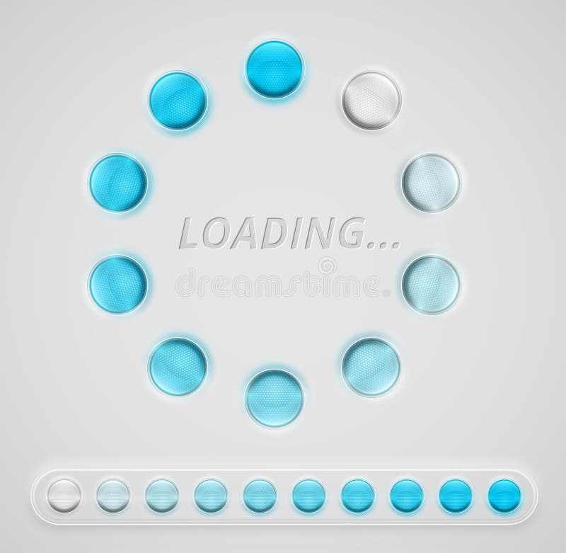 Loading interface stock vector. Illustration of round - 36909359