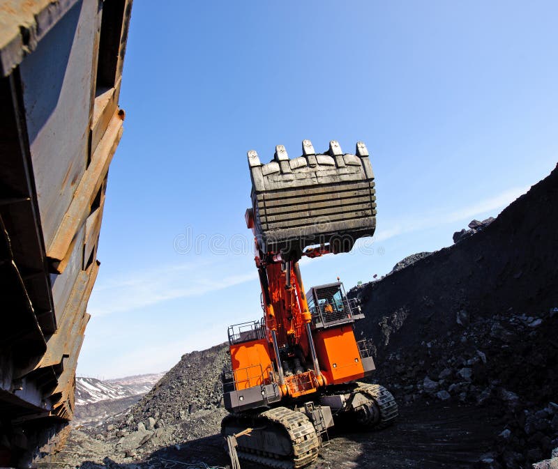 Loading stock photo. Image of machine, mining, equipment - 40732294
