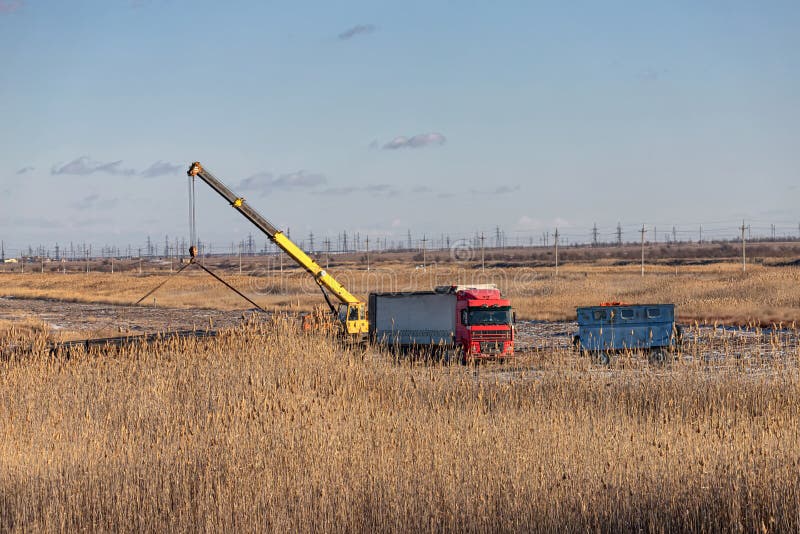 Loading of Large-diameter Steel Pipes in the Steppe Using a Truck Crane ...