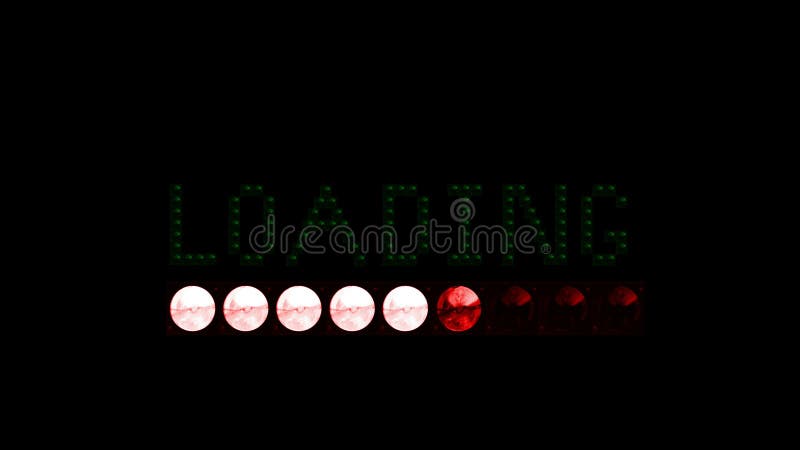 Loading Bar Light Blue Animation on Black Screen. Stock Footage - Video ...