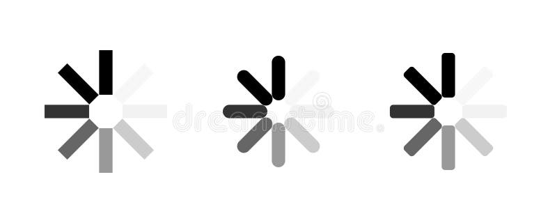 Loading. Load Icons. Loading Symbol. Load Bar Vector Icons Stock Vector ...