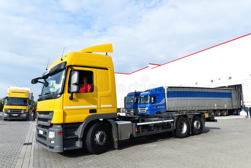 Loading of Lorries at the Warehouse of a Freight Forwarding Company ...