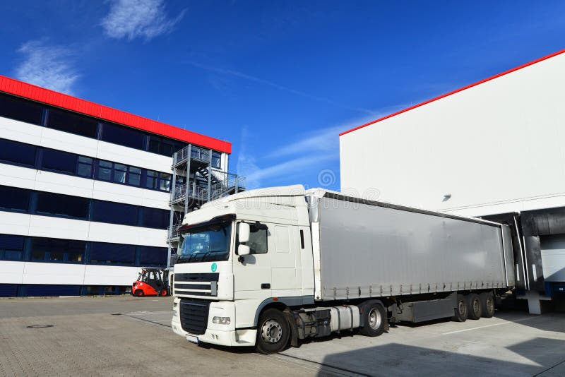 Loading of Lorries at the Warehouse of a Freight Forwarding Company ...