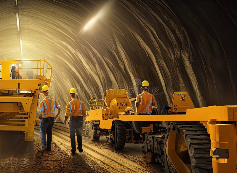 Loading Machine Operators, Underground Mining Fictional Work Enviroment ...