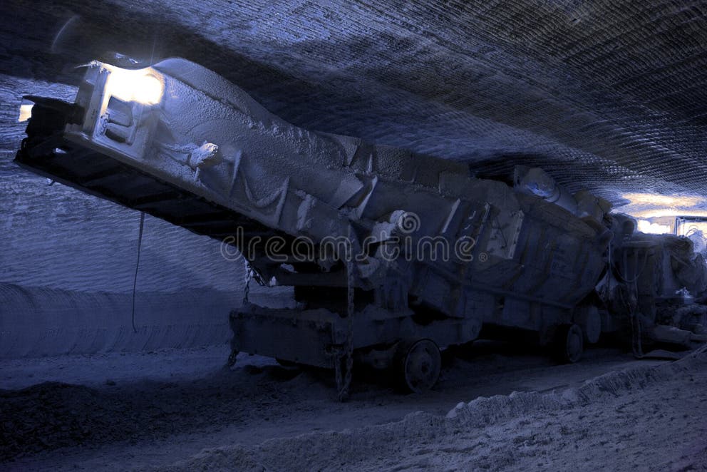 Loading Machine Set in Underground Mine Stock Image - Image of mining ...