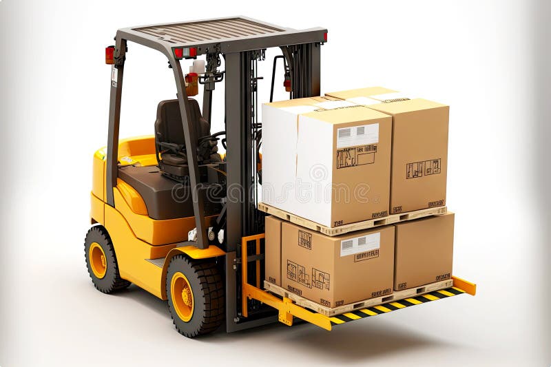 Loading Machine for Warehouse Logistics with Goods and Cargo Stock ...