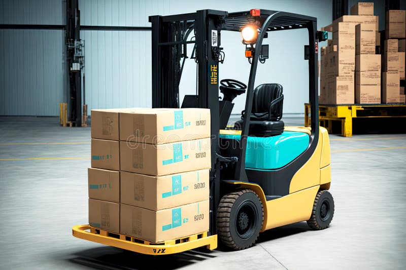 Loading Machine for Transportation of Goods and Goods in Industrial ...