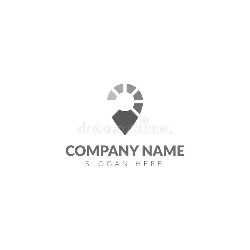 Loading Map Pin Logo Template Stock Vector - Illustration of navigation ...