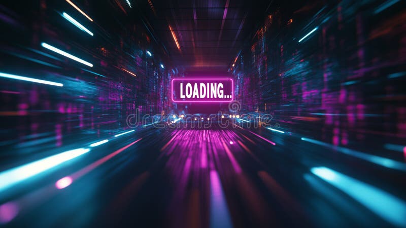 Loading.. stock illustration. Illustration of lighting - 332618611