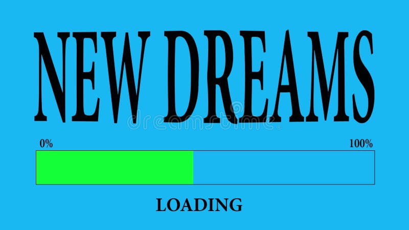 Motivation Loading Progress Bar on the Screen Stock Footage - Video of ...