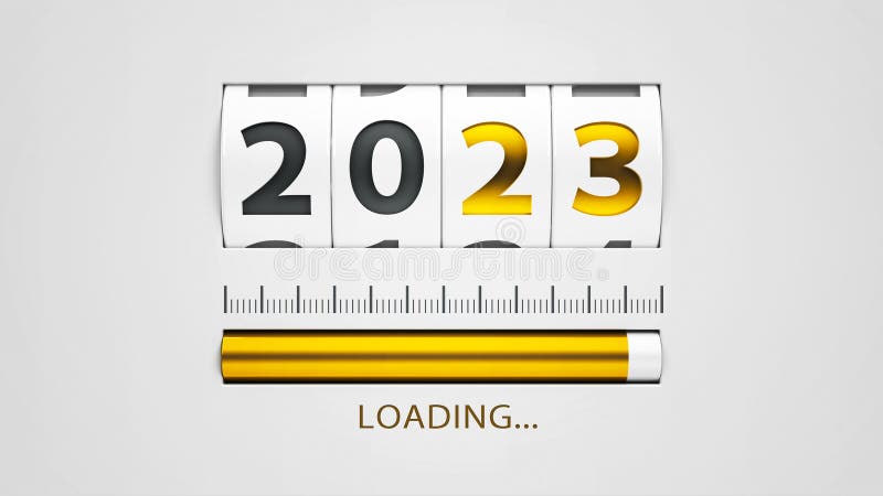 Loading New Year 2023 Counter #2 Stock Illustration - Illustration of ...