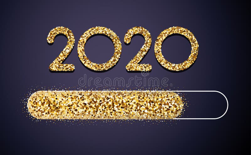Loading 2020 New Year Grey Creative Festive Banner Stock Vector ...