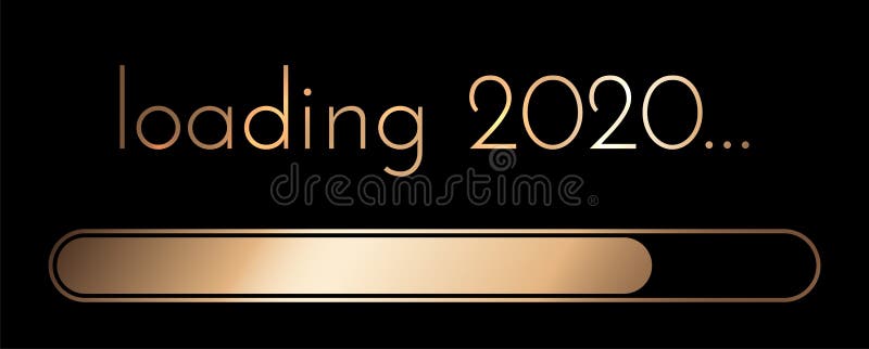 Loading 2020 New Year Grey Creative Festive Banner Stock Vector ...