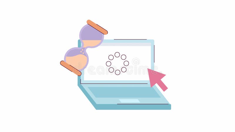 Animated Hourglass Time Running Out Stock Video - Video of second ...