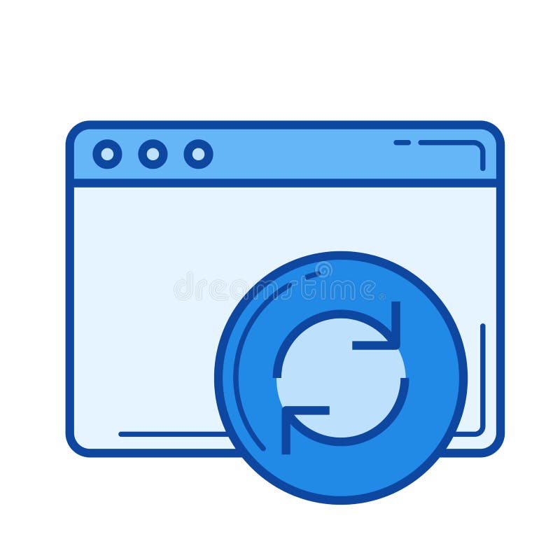Blue Loading Page Icon Stock Illustrations – 960 Blue Loading Page Icon ...