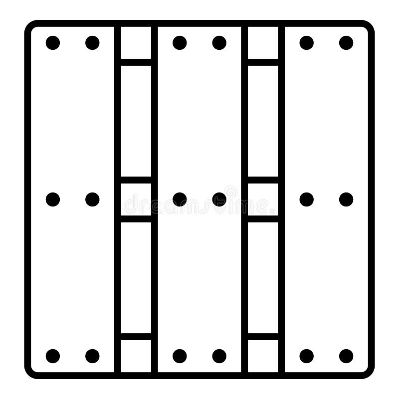 Loading Pallet Icon, Outline Style Stock Vector - Illustration of ...