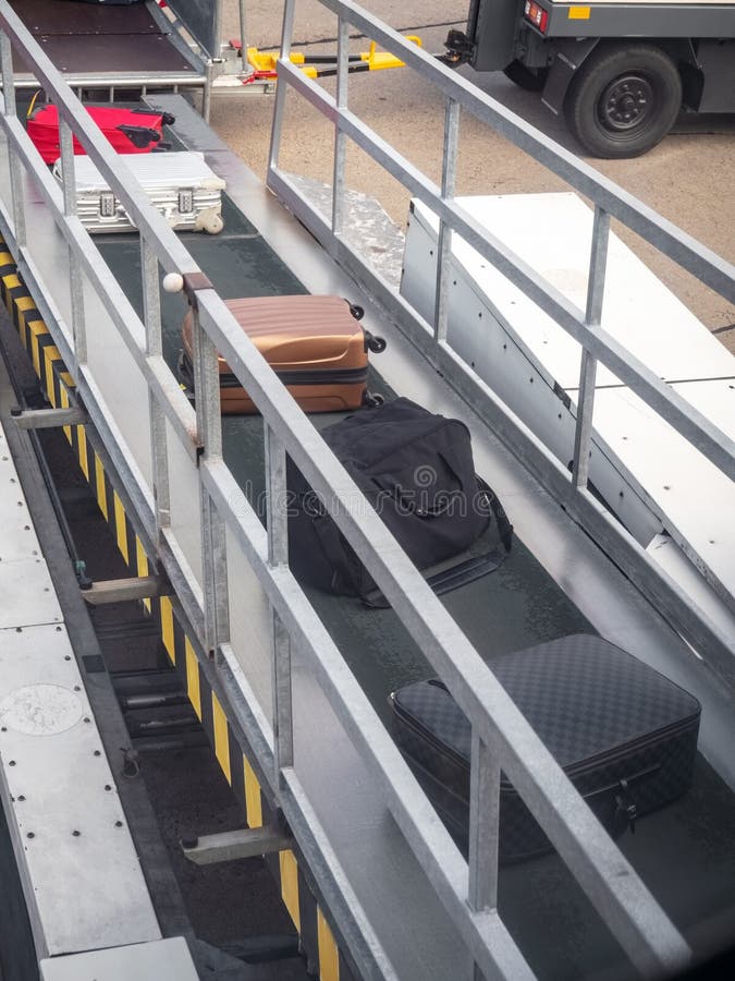 Loading Passenger Cargo at the Airport Stock Photo - Image of business ...