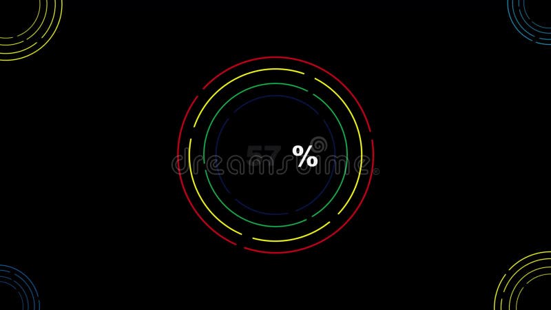 Loading 0 To 100 Animation. Stock Video - Video of dashboard, screen ...