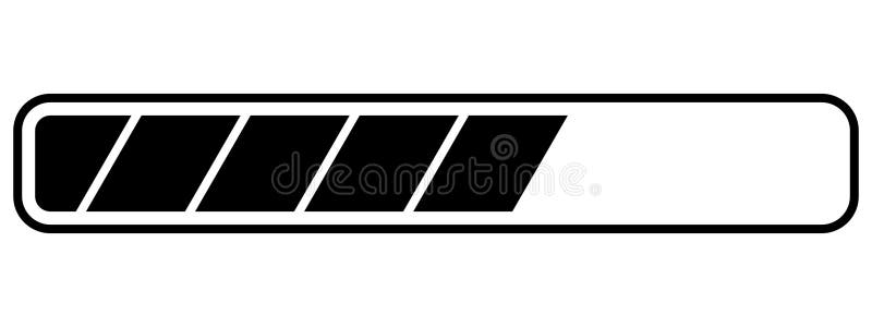 Loading Percentage Completed Bar Vector Stock Vector - Illustration of ...