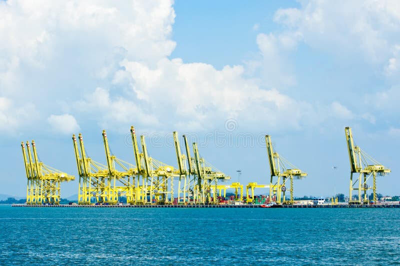 Loading Piers stock photo. Image of penang, industries - 22676986