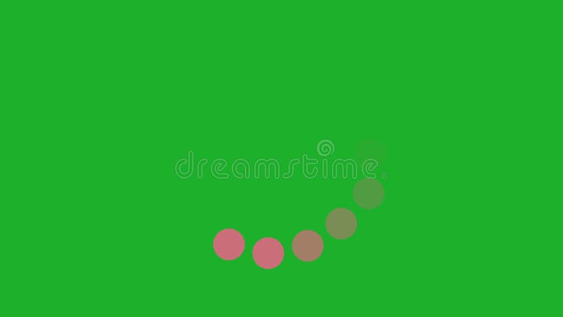 Loading Pink Dots Circle Animation Green Screen Progress Waiting Stock ...