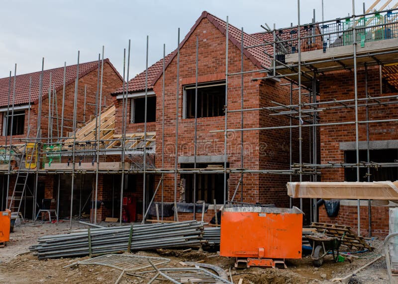 Loading Platform Made of Scaffold System on Housing Development ...
