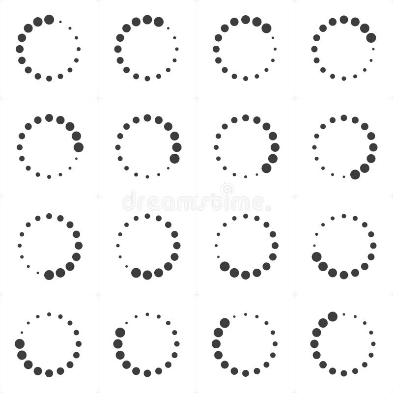 Loading or Preloaders Icon Set. Stock Vector - Illustration of ...