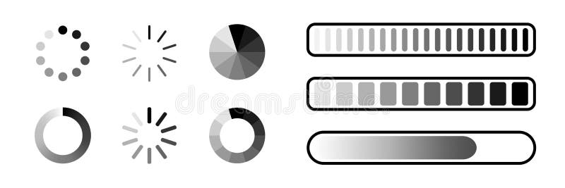 Loading Process Indicator Isolated Vector Concept Design. Technology ...