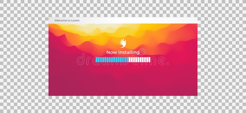 Loading Process Screen Installing App Or Software Progress Loading