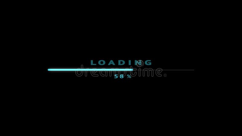Loading Process To Complete Stock Footage - Video of abstract, percent ...