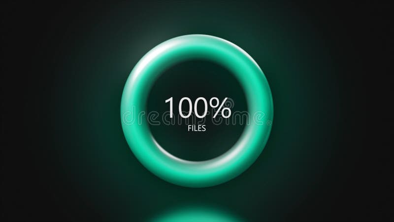 Loading Process To Complete. Motion. Futuristic Loading Screen with 0 ...