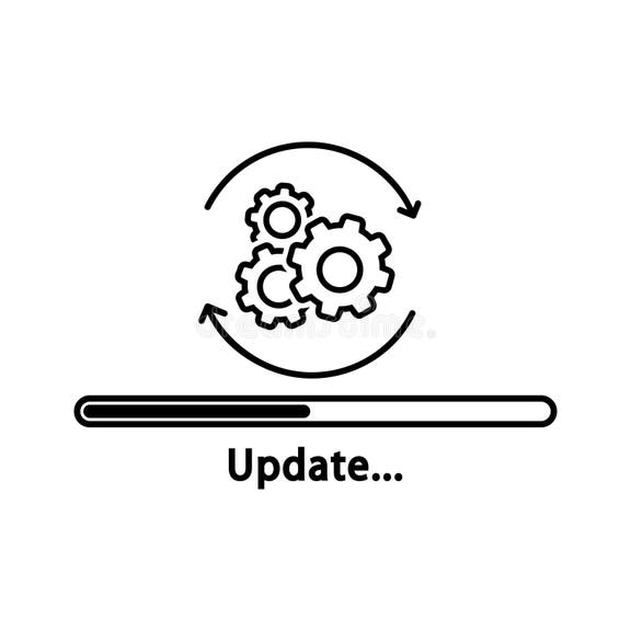 Loading Process. Update System Icon. Concept of Upgrade Application Progress Icon for Graphic ...