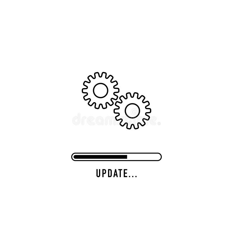 Loading Process. Update System Icon. Vector Stock Vector - Illustration ...