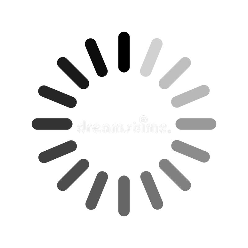 Loading Process Indicator Isolated Vector Concept Design Technology