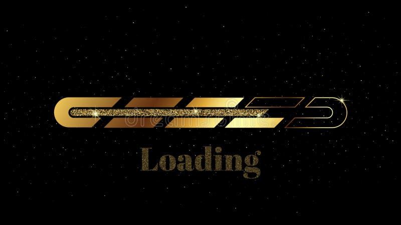 Golden Glittering Dust Tails. Shimmering Gold Waves with Sparkles ...