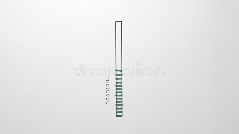 A Loading Progress Bar with the Green Lines on it Stock Footage - Video ...