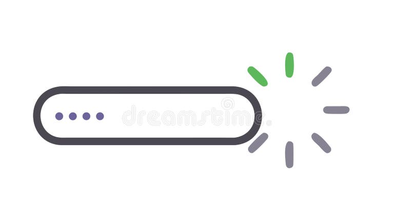 Loading Progress Bar Icon Outline, Waiting Processing Data Symbol ...