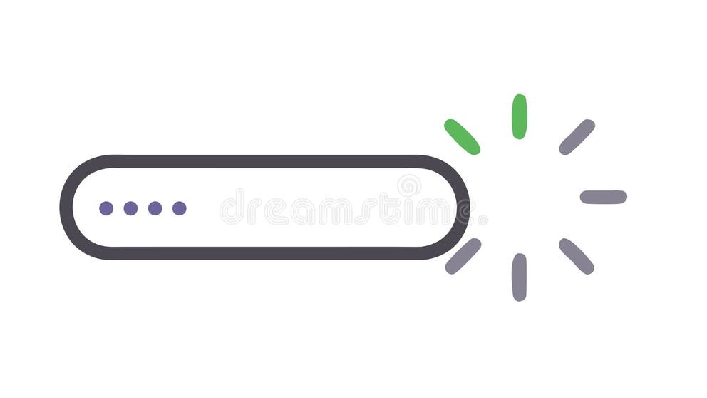 Loading Progress Bar Icon Outline, Waiting Processing Data Symbol ...